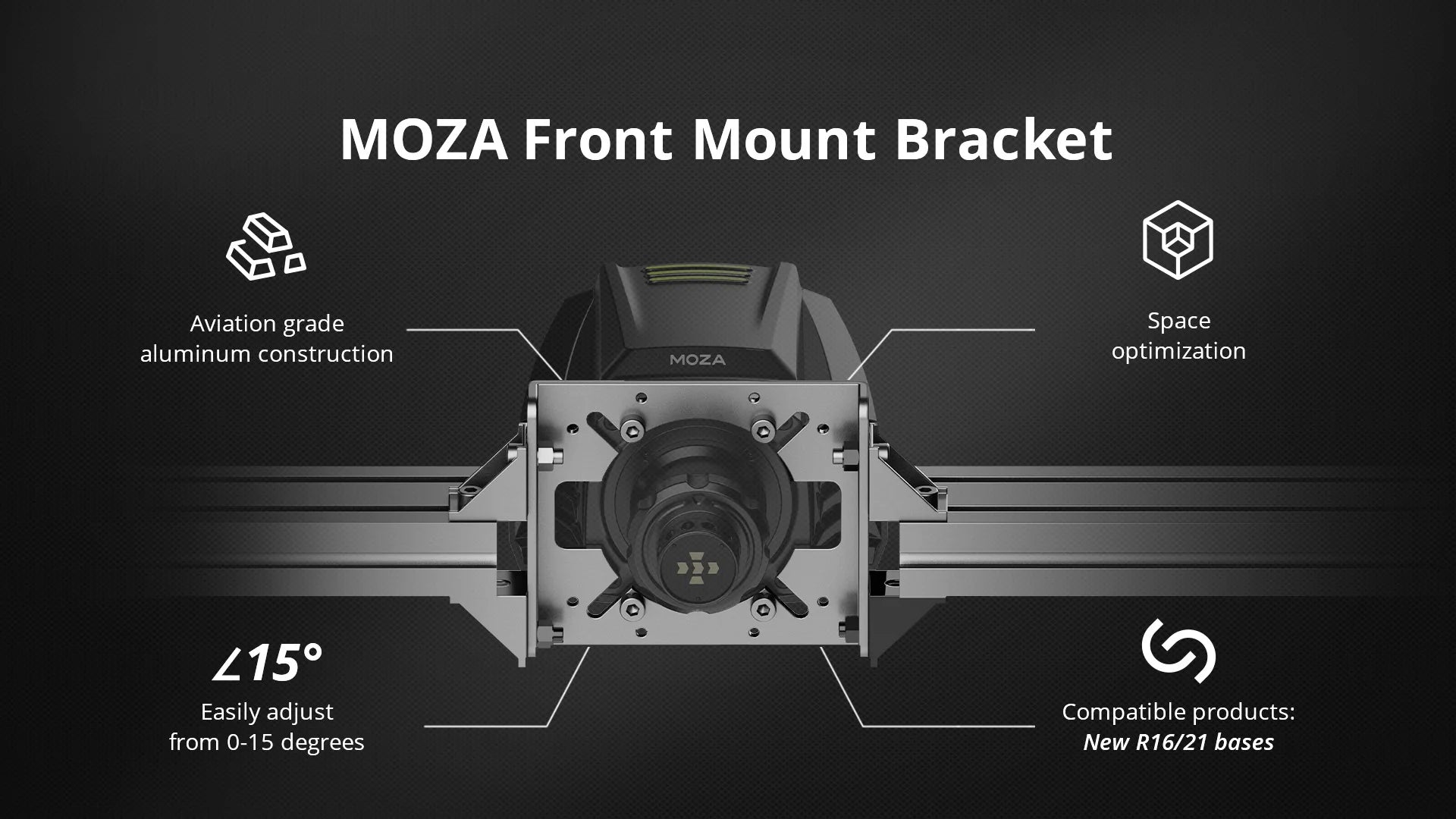 Moza Front Mounting Bracket – Ultimate Gaming StoreZA
